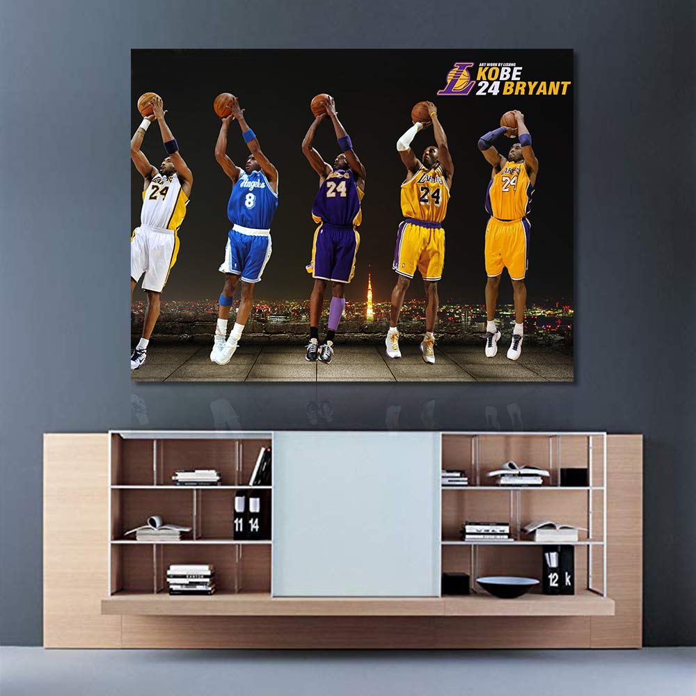 1 Pcs NBA Wall Decor - Basketball Poster Artwork Canvas Print NBA Team ...