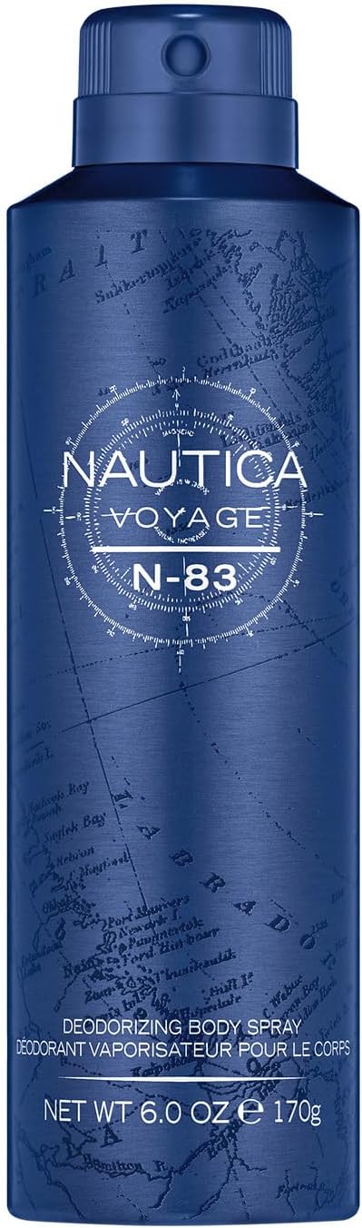 Amazon.com: Nautica Voyage N-83 Body Spray, 6 Fl Oz : Beauty & Personal ...