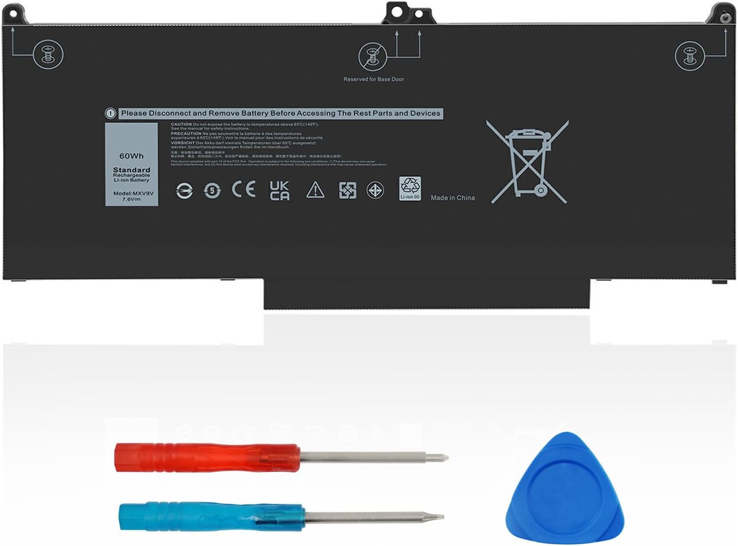 MXV9V Battery for Dell Latitude 5300 5310 7300 7400, Latitude 5300 5310 ...