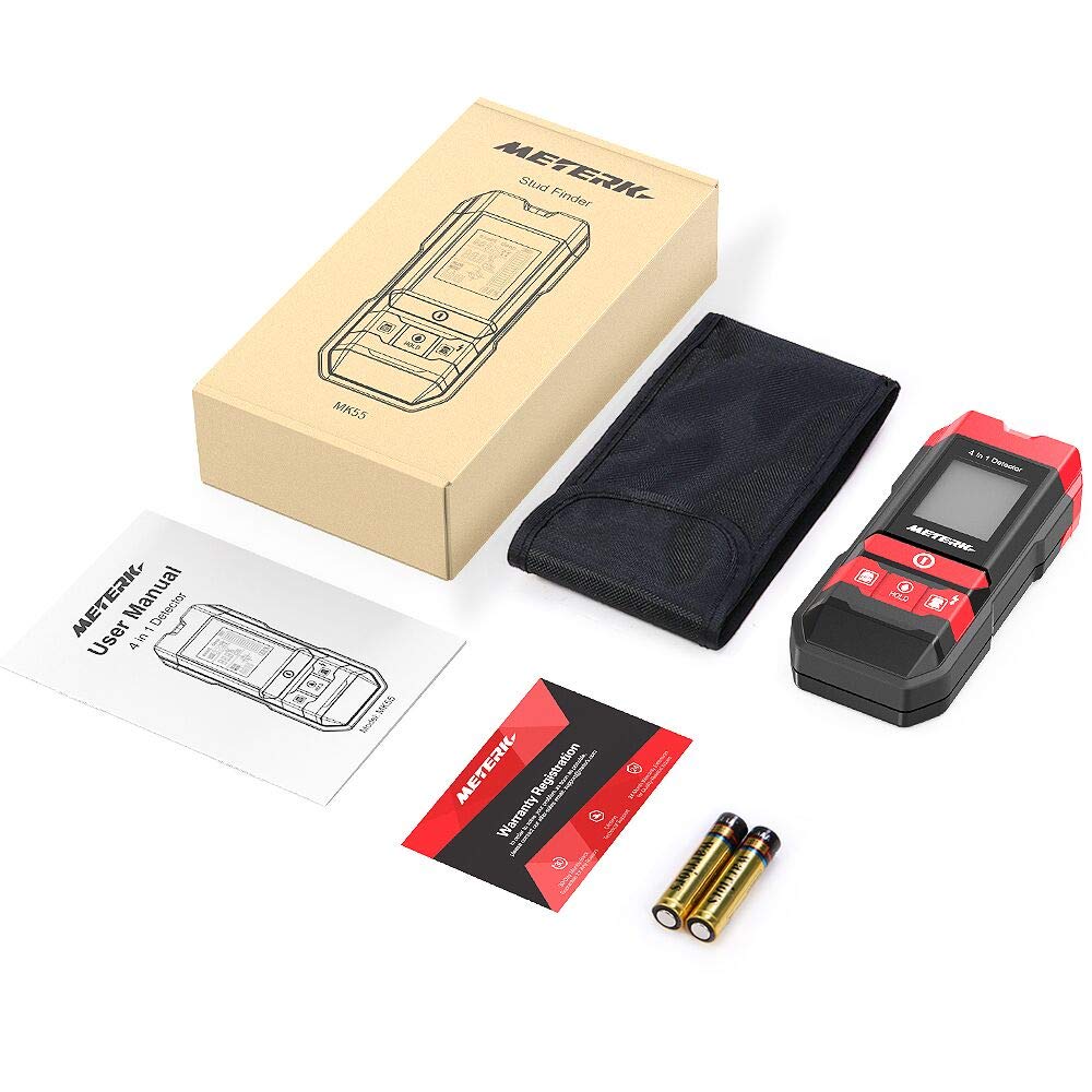 Buy Meterk Stud Finder Wall Detector 4 in 1 Wall Center Sensor Wall ...