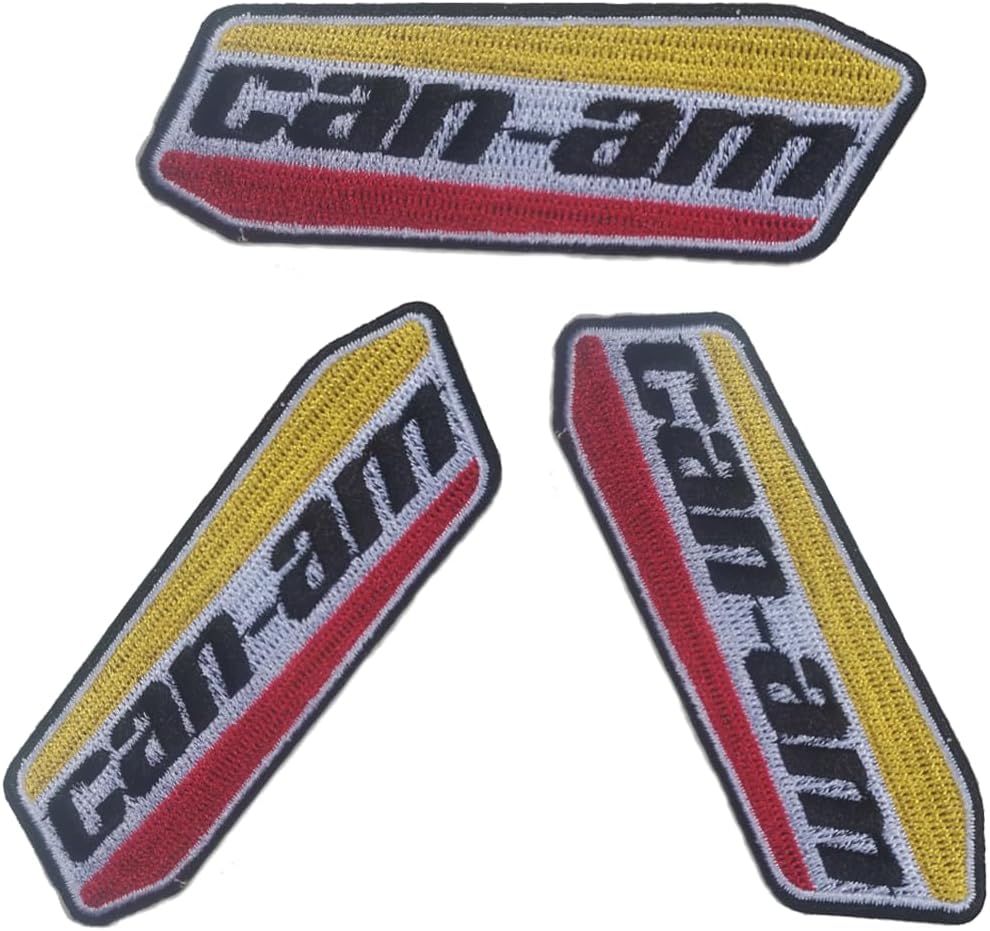 Amazon.com: YERCHIC 3 Pcs Can-am Embroidery Patch Motorcycles Iron-on ...