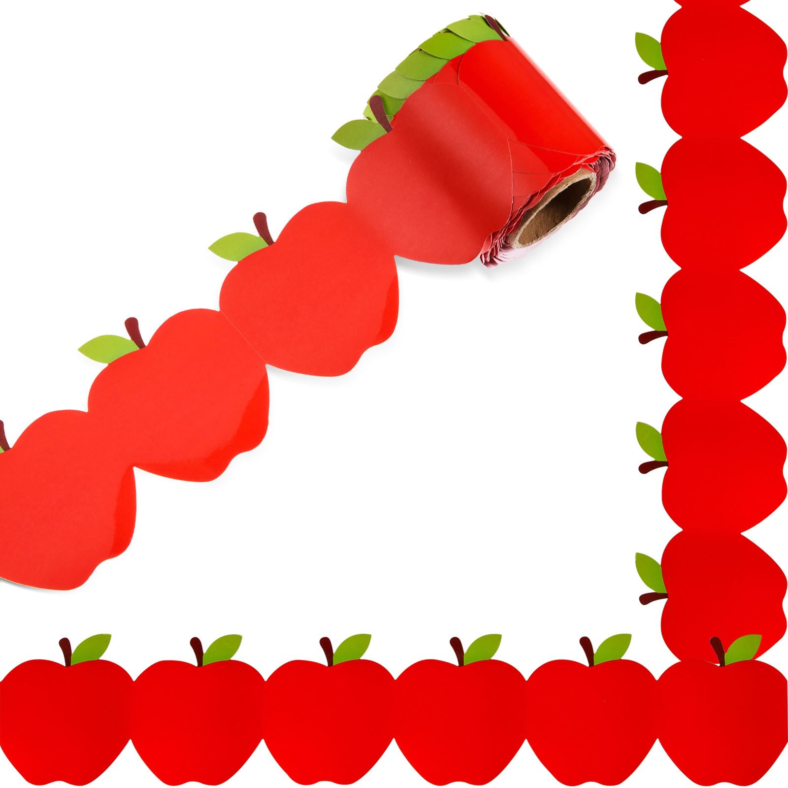 Snapklik.com : AWIZOM 99 Feet Red Apple Bulletin Board Borders Red ...