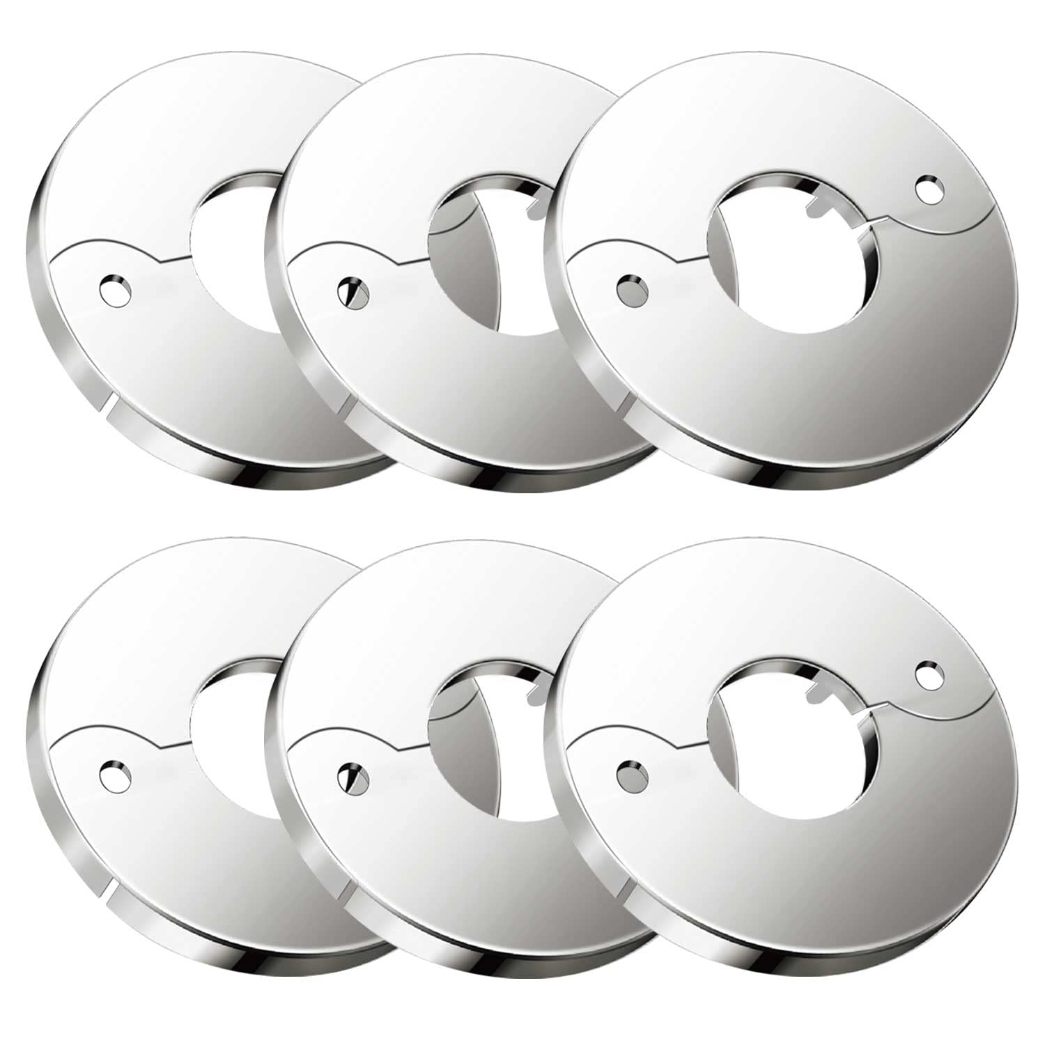 Hinged Floor and Ceiling Plate, Split Flange, Escutcheon, Fits 1/2 Inch ...