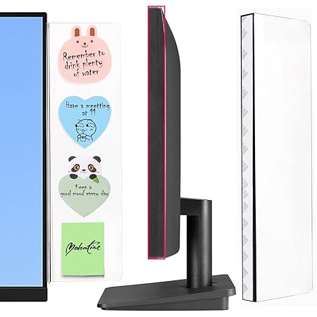 Amazon.com : Office Desk Accessories 2pcs Computer Monitor Memo Board ...