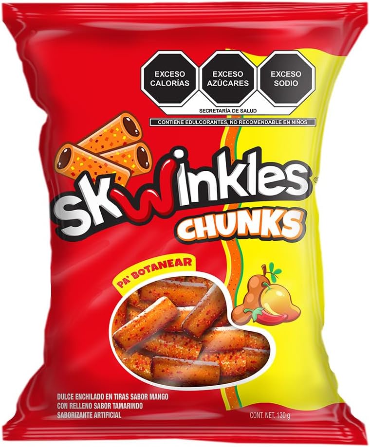 Skwinkles chunks dulce enchilado tiras sabor mango y tamarindo 130g ...