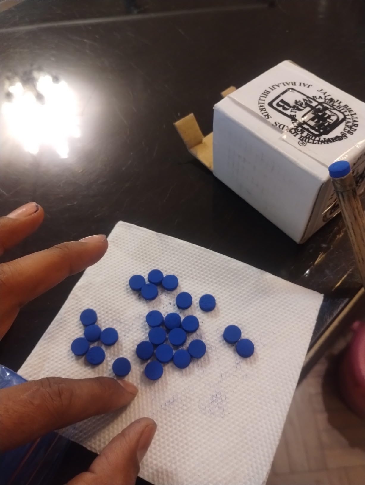 Buy JBB 25 Pieces Pool Cue Tips Precision 9mm Billiard Stick Tips for ...