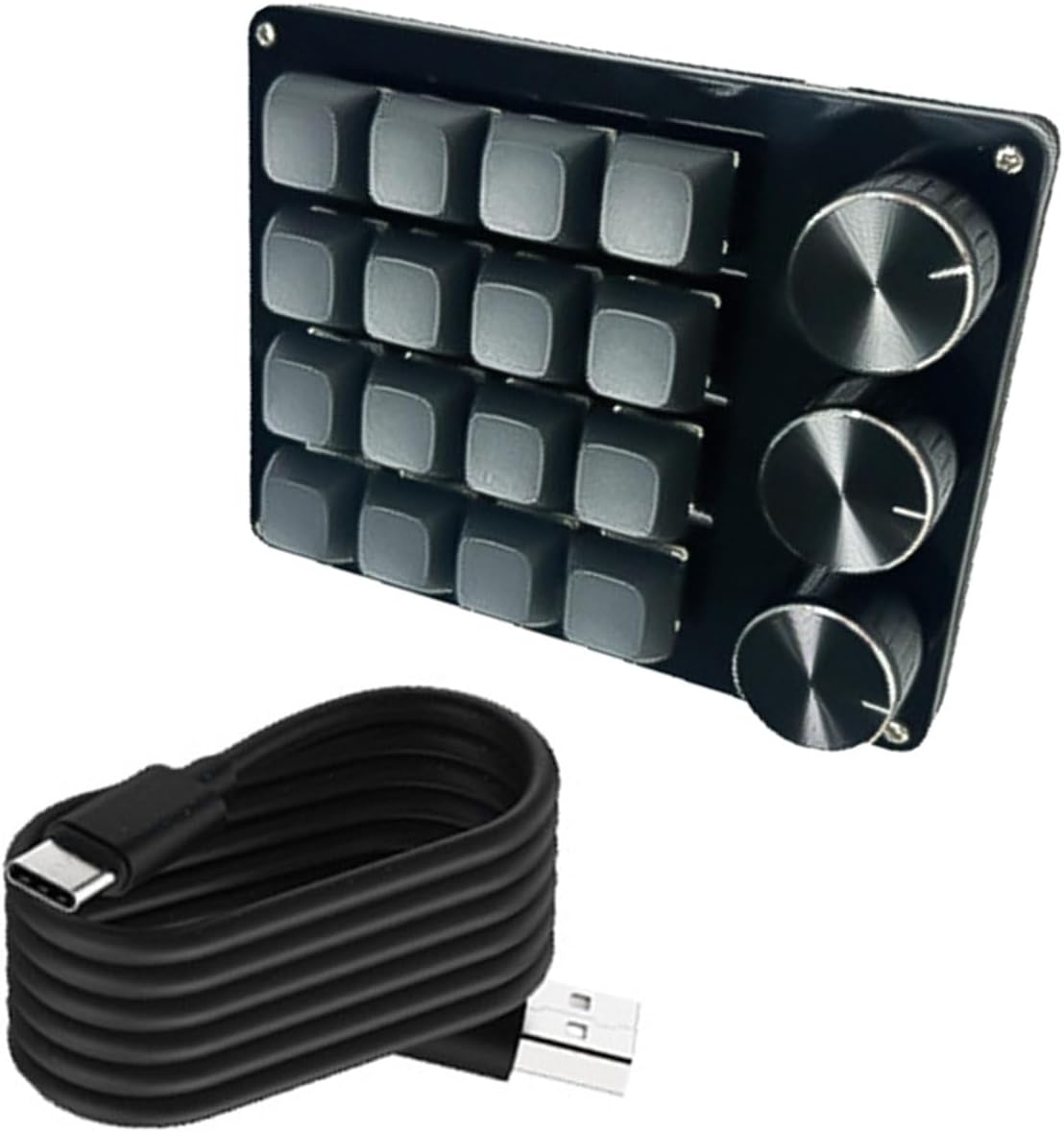 Amazon.com: Ladaidra Brown fhgksm Customizable Macro Keypad with 3 ...