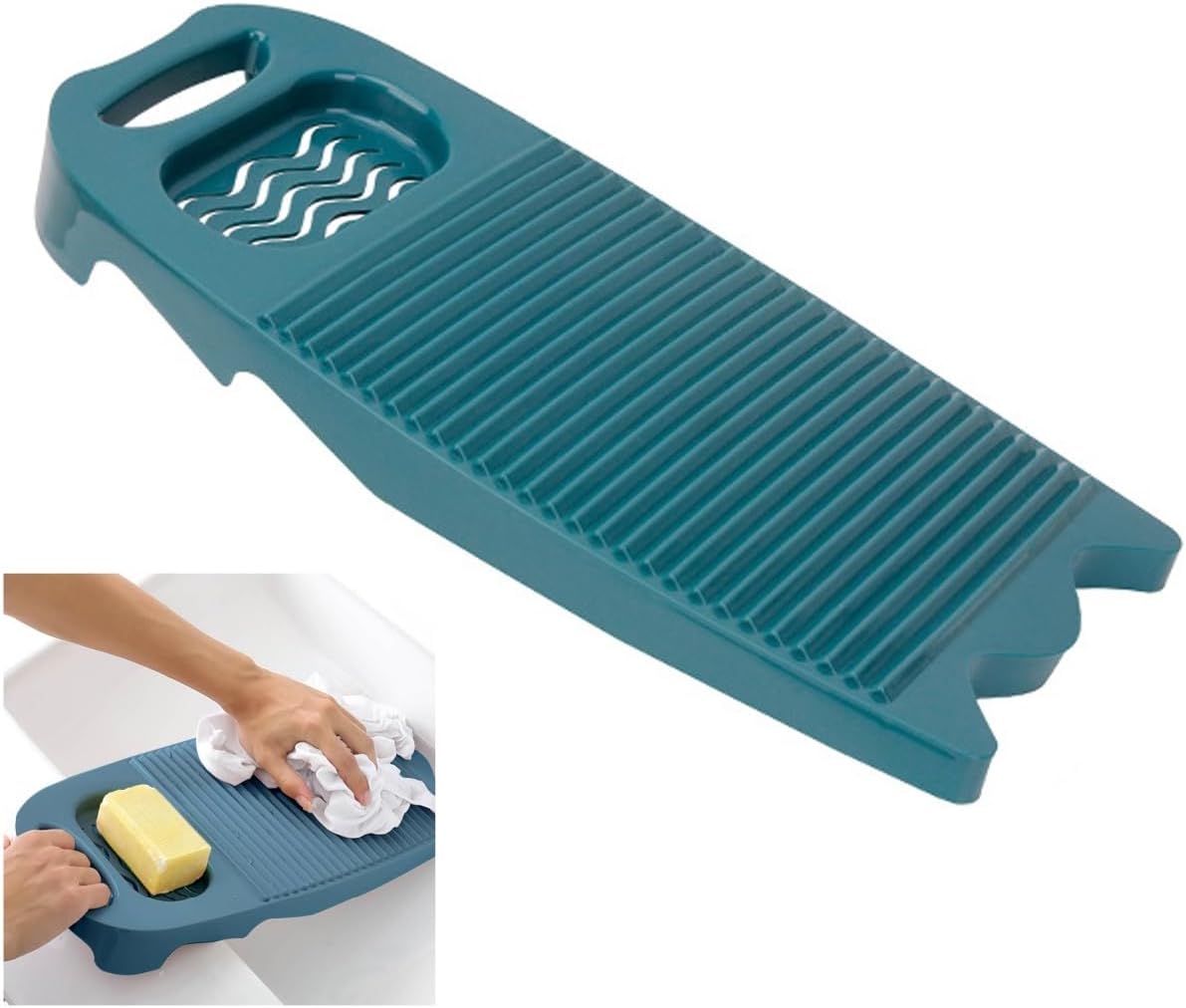 Amazon.com: Khakho Plastic Mini Washboard Rectangle Washing Clothes ...