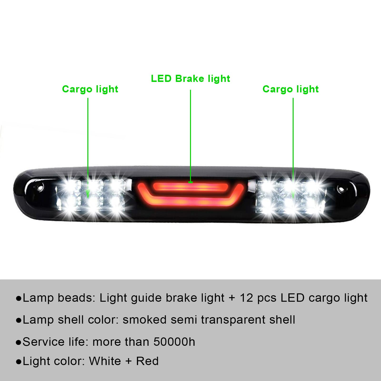 Snapklik.com : 25890530 3Rd Third Brake Light Cargo Lamp High Mount ...