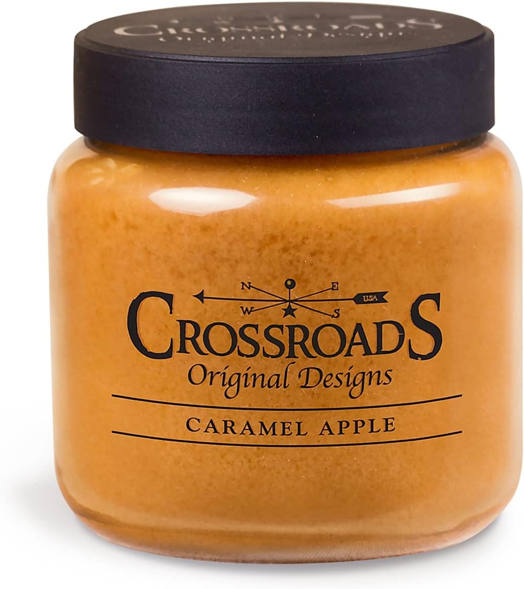 Amazon.com: Crossroads Caramel Apple, Candle, 16 oz : Home & Kitchen