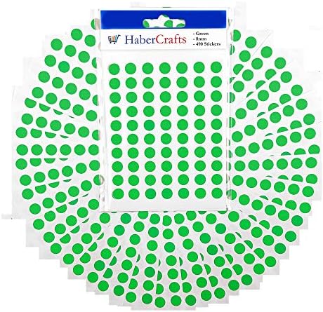 Avery Hand-writable, Easy-to-use, Dot Stickers, 8mm, Green, 70 Labels ...