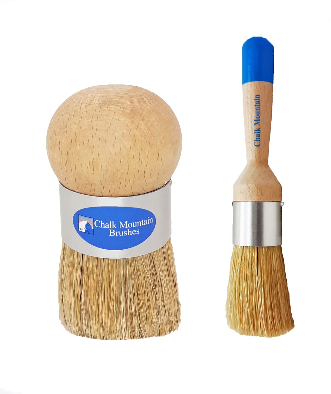 Amazon.com: Original Design Palm Wax Brush & Small Round Paint Brush 2 Pack
