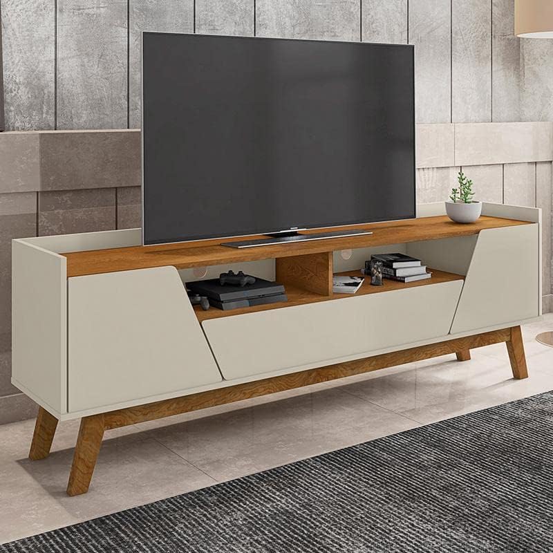 Rack Para Tv até 60 Polegadas Retrô Ripado Malibu Wood Giga Móveis Off ...