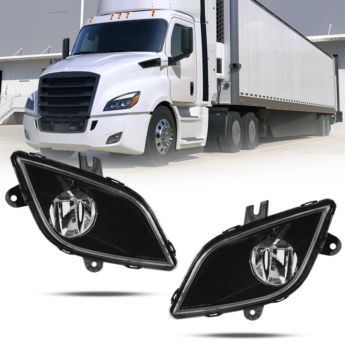 Amazon.com: Easyinst Led Fog Light Compatible with Freightliner ...
