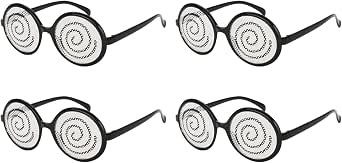 Amazon.com: PRETYZOOM 4 Pcs Dizzy Funny Glasses Booth Props Eyeglasses ...