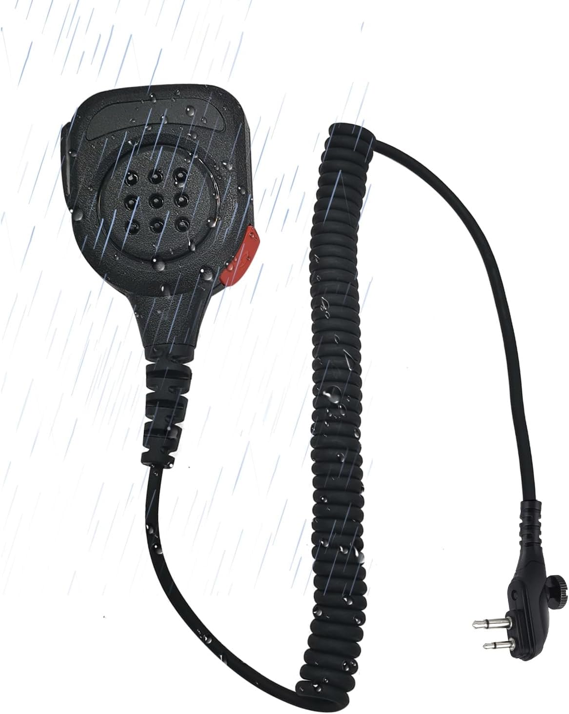 Amazon.com: stdgove Waterproof IP65 Radio Walkie Talkie Shoulder Lapel ...