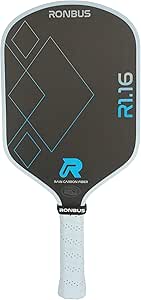 Ronbus R1.16/R2.16/R3.16 Raw Toray T700 Carbon Fiber Pickleball Paddle with 16 mm Polypropylene ...