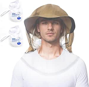 Amazon.com: Benvo Mosquito Head Net Mesh One Piece Face Neck Fly ...