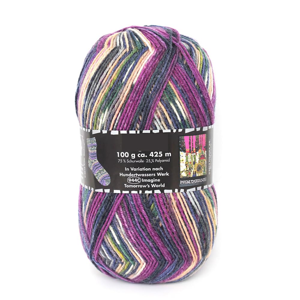 Amazon.com: Yarn Ave Opal 4ply Sock Yarn According to Hundertwasser ...