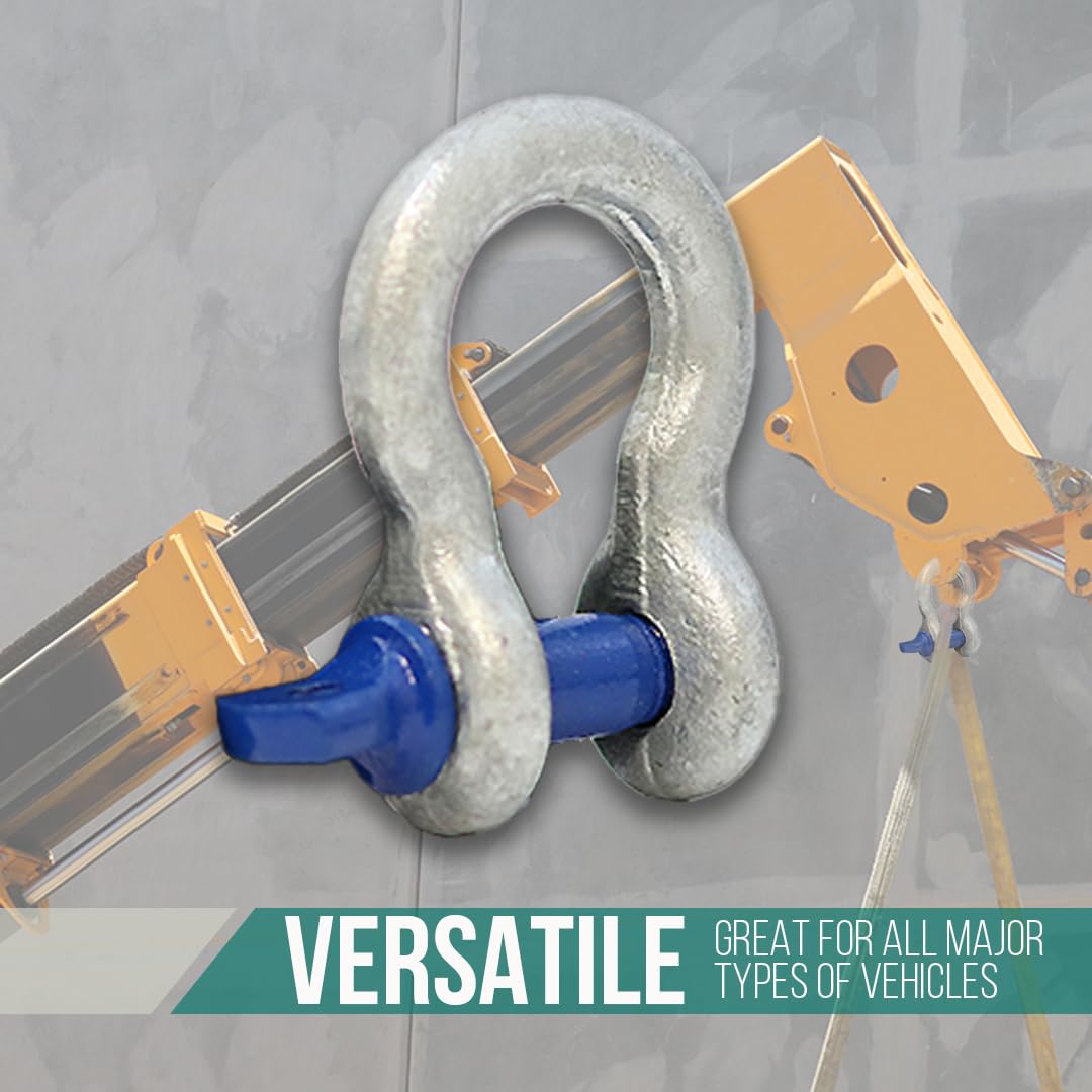 Snapklik.com : Boxer Forged Anchor Shackle 3/8” Heavy Duty Forged Steel ...