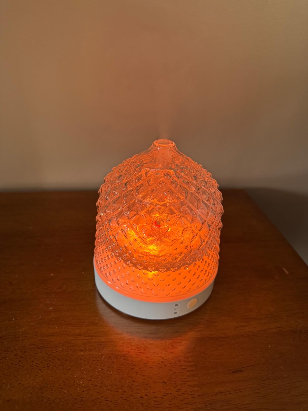 Glass Essential Oil Diffuser, 200ml Ultrasonic Aroma Diffusers with ...