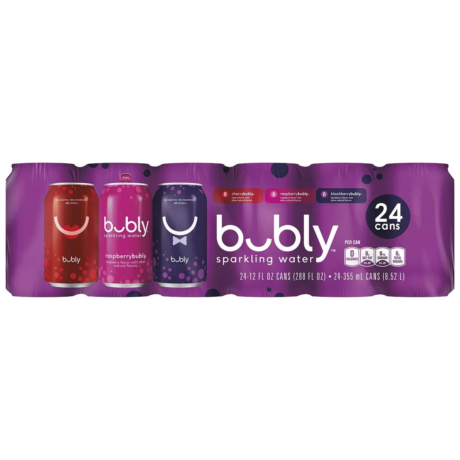 Snapklik.com : PepsiCo Bubly Sparkling Water Variety Pack, 12 Fl Oz