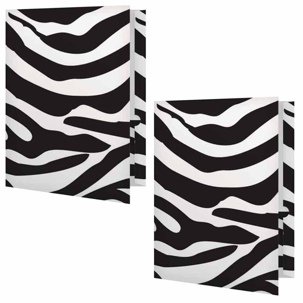 Amazon.com : Zebra Animal Print Presentation File Folder - Set of Two ...