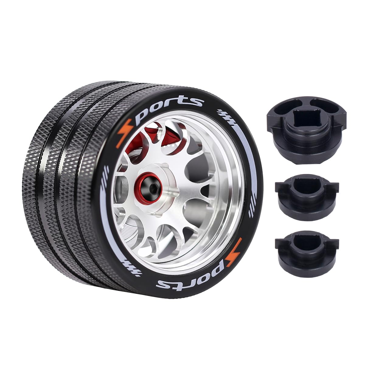 Amazon.com: Aluminum RC Hand Wheel Remote Control Steering Wheel ...