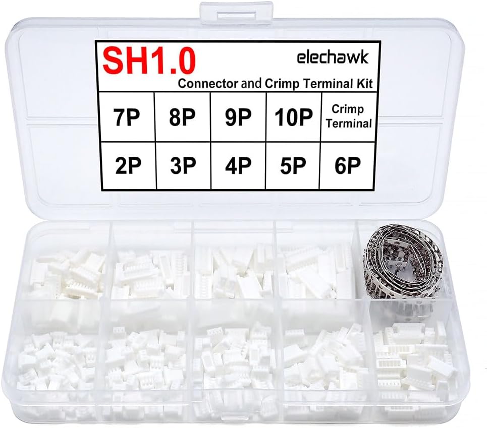 Amazon.com: SH1.0 Connectors and Crimp Terminal kit Compatible with JST ...