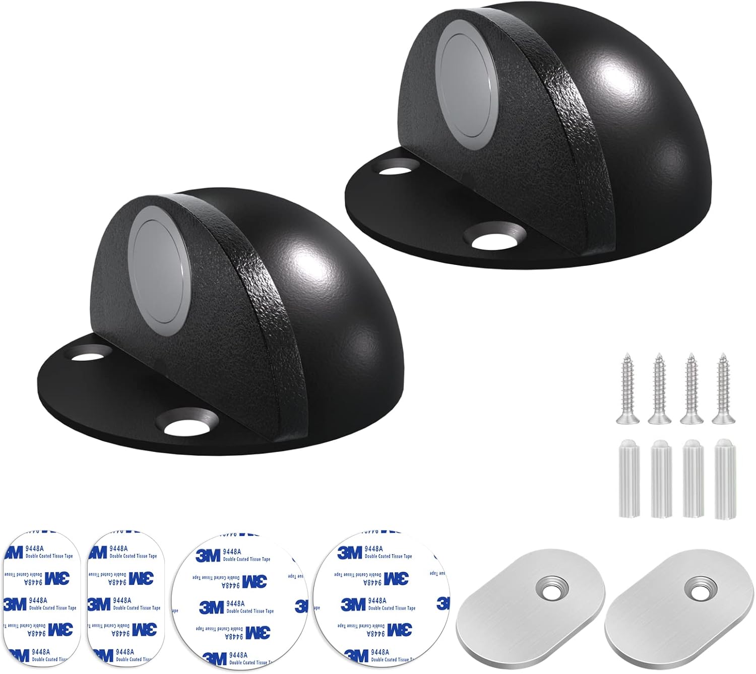 Amazon.com: Magnetic Door Stoppers, No Drill Door Stops Magnetic Floor ...