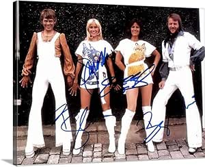Amazon.com: Photo Art Print by PHOTOOH! ~ ABBA Full Group Autographed ...