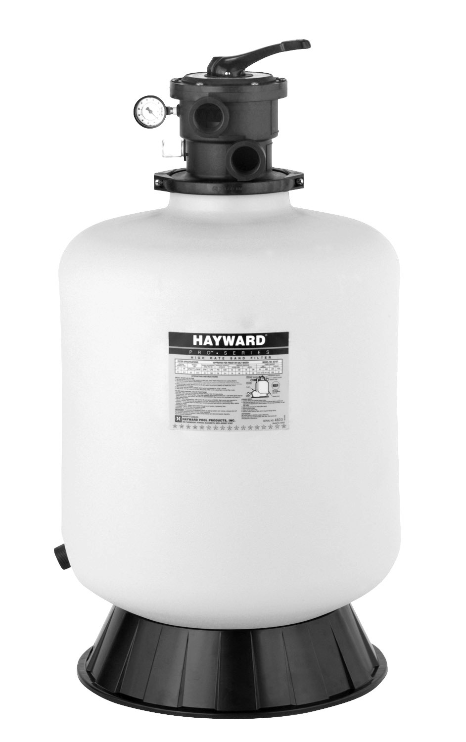 Buy Hayward S180TPAKS Pro Series Top Sand Filter 18Inch with Top Valve ...