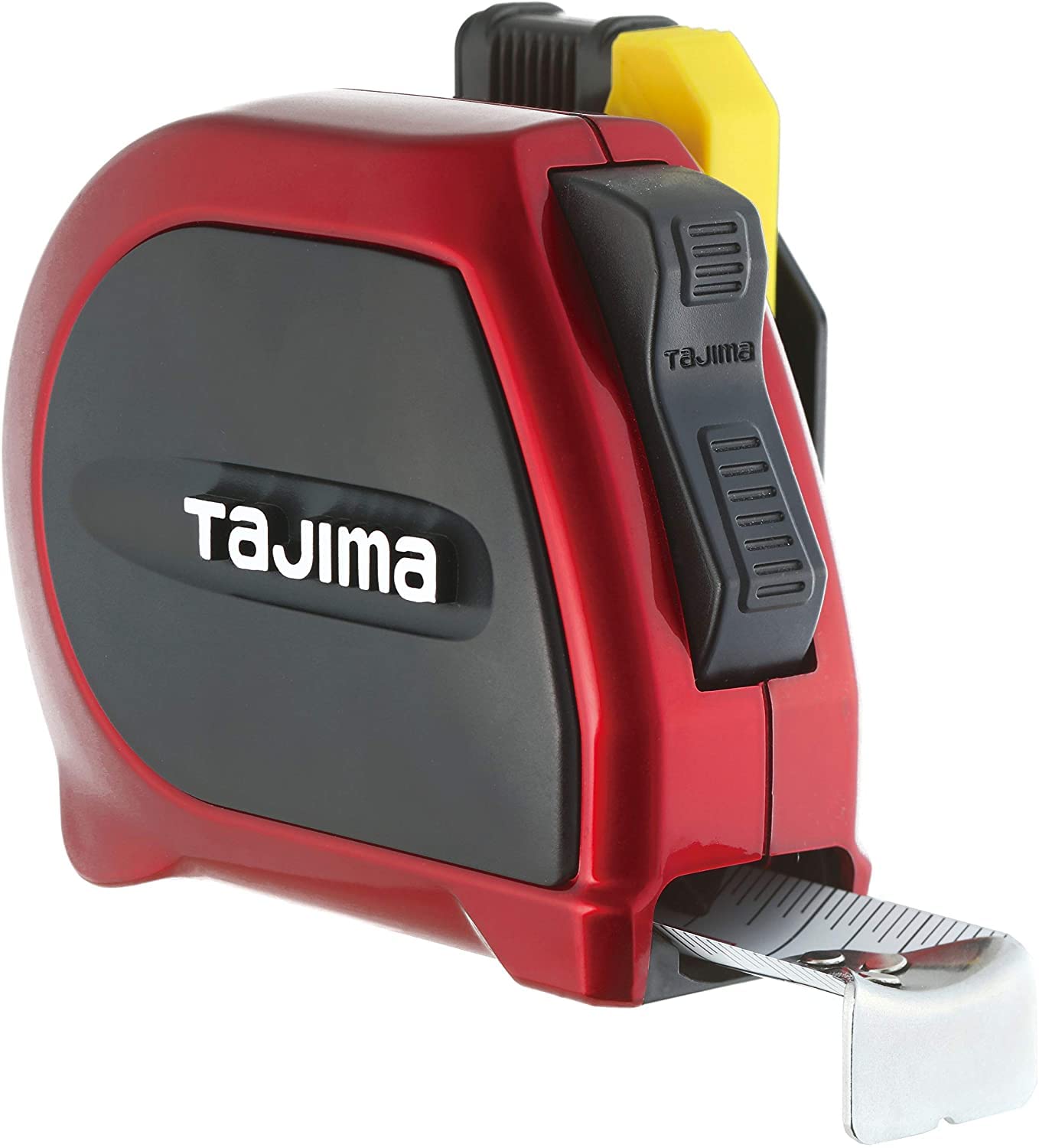 TAJIMA Tape Measure - SAE & Metric Scale 25ft/7.5m x 1 inch Sigma Stop ...