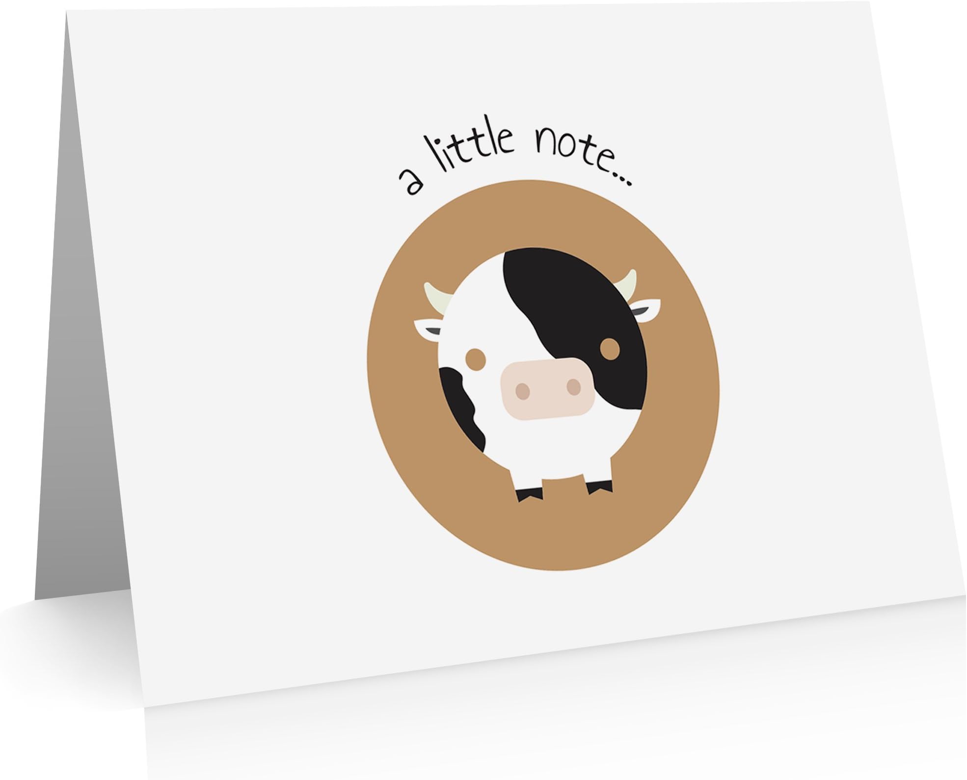 Amazon.com : Cow Note Cards (24 Fold-over Cards and Envelopes) : Health ...