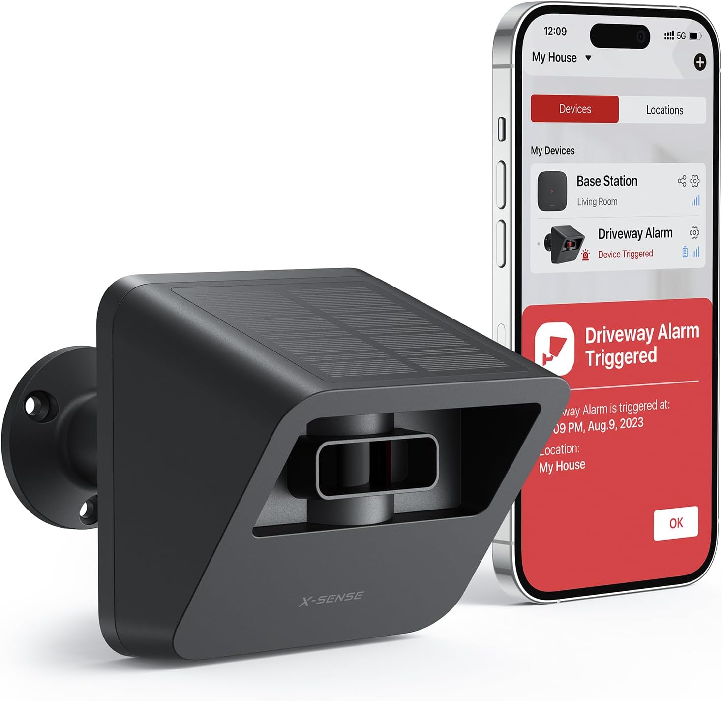 Amazon.com : X-Sense Driveway Alarm, Requires SBS50 Base Station, Long ...