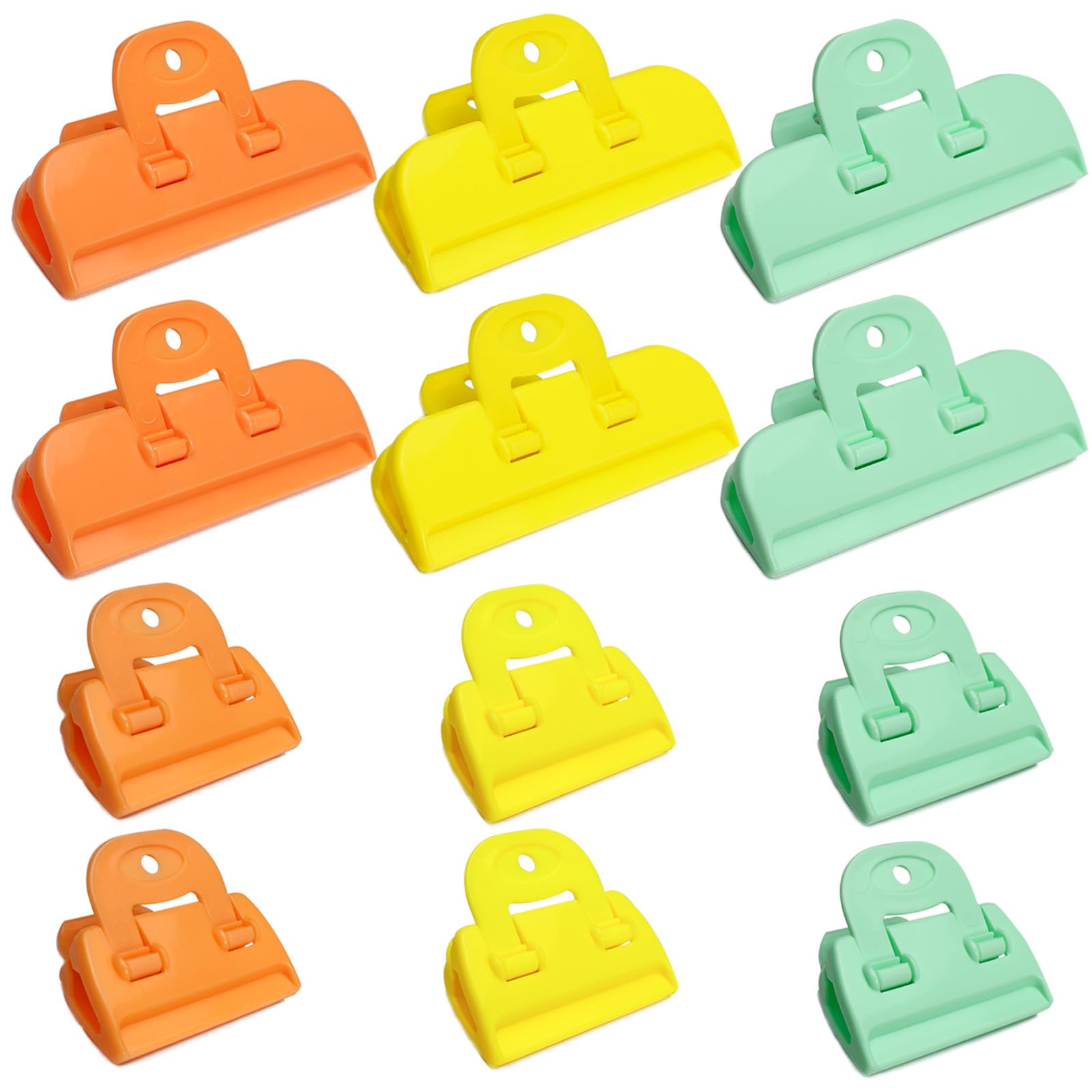 Amazon.com: LELE LIFE 12Pcs Chip Clips with Hanging Hole & Foldable ...