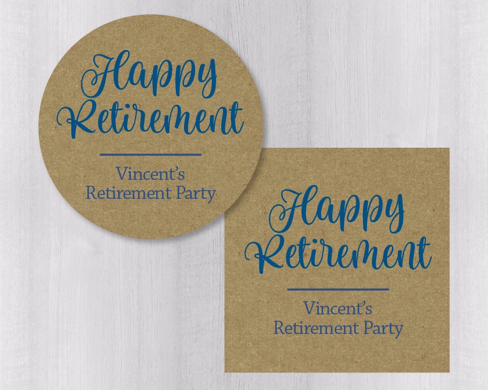 Amazon.com: Happy Retirement Party Stickers (#399-2-KR) : Handmade Products
