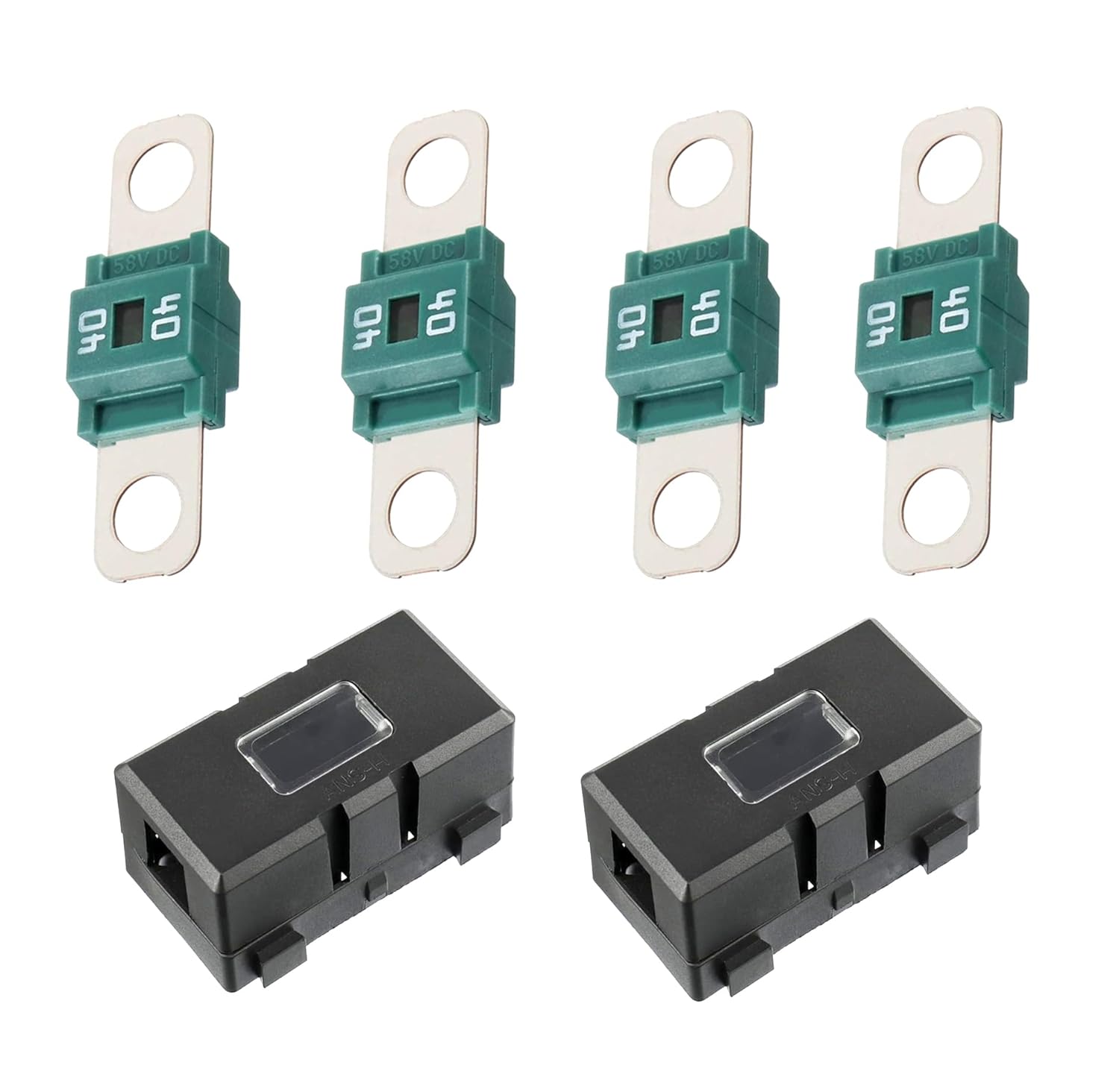 Amazon.com: 4Pcs 40 Amp High Current Fuse M6 Bolt-on Midi Fuse with ...