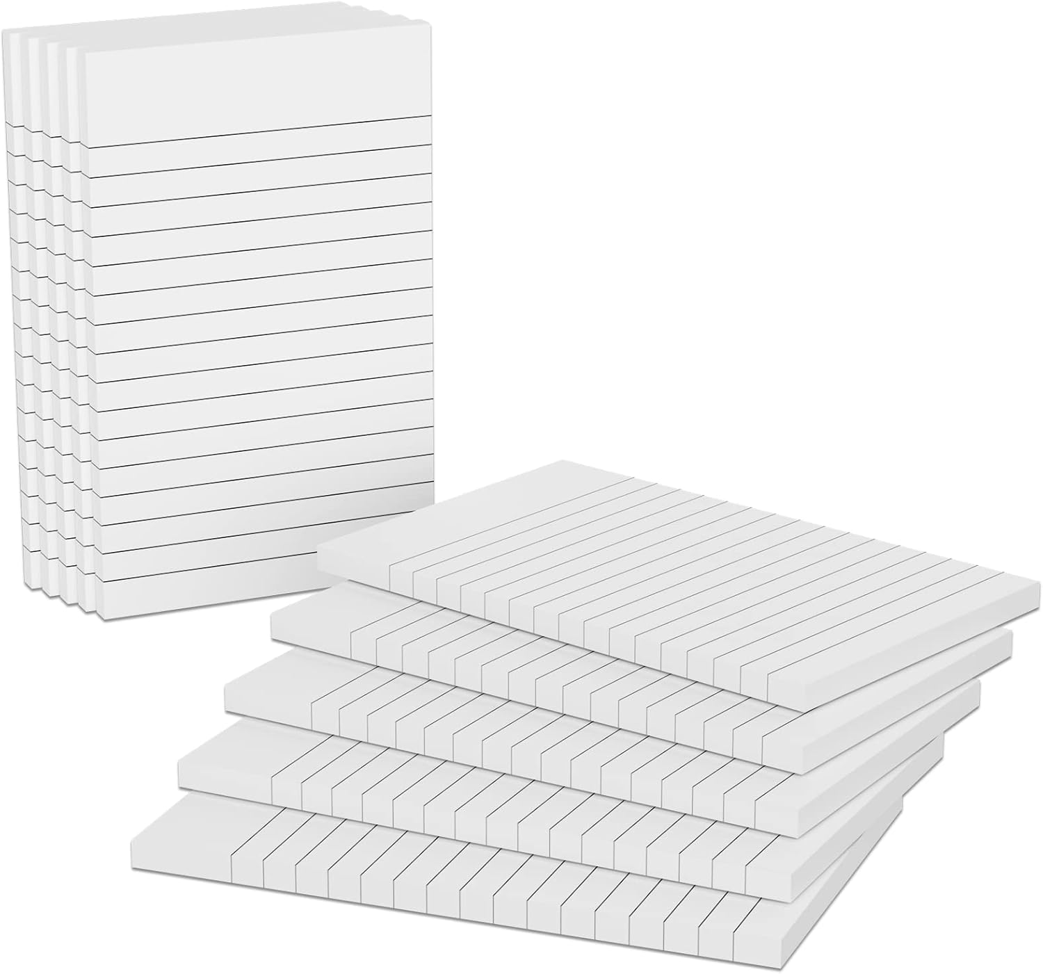 Amazon.com : Sticky Notes 10 Pack of Lined Sticky Notes 80gsm Quality ...