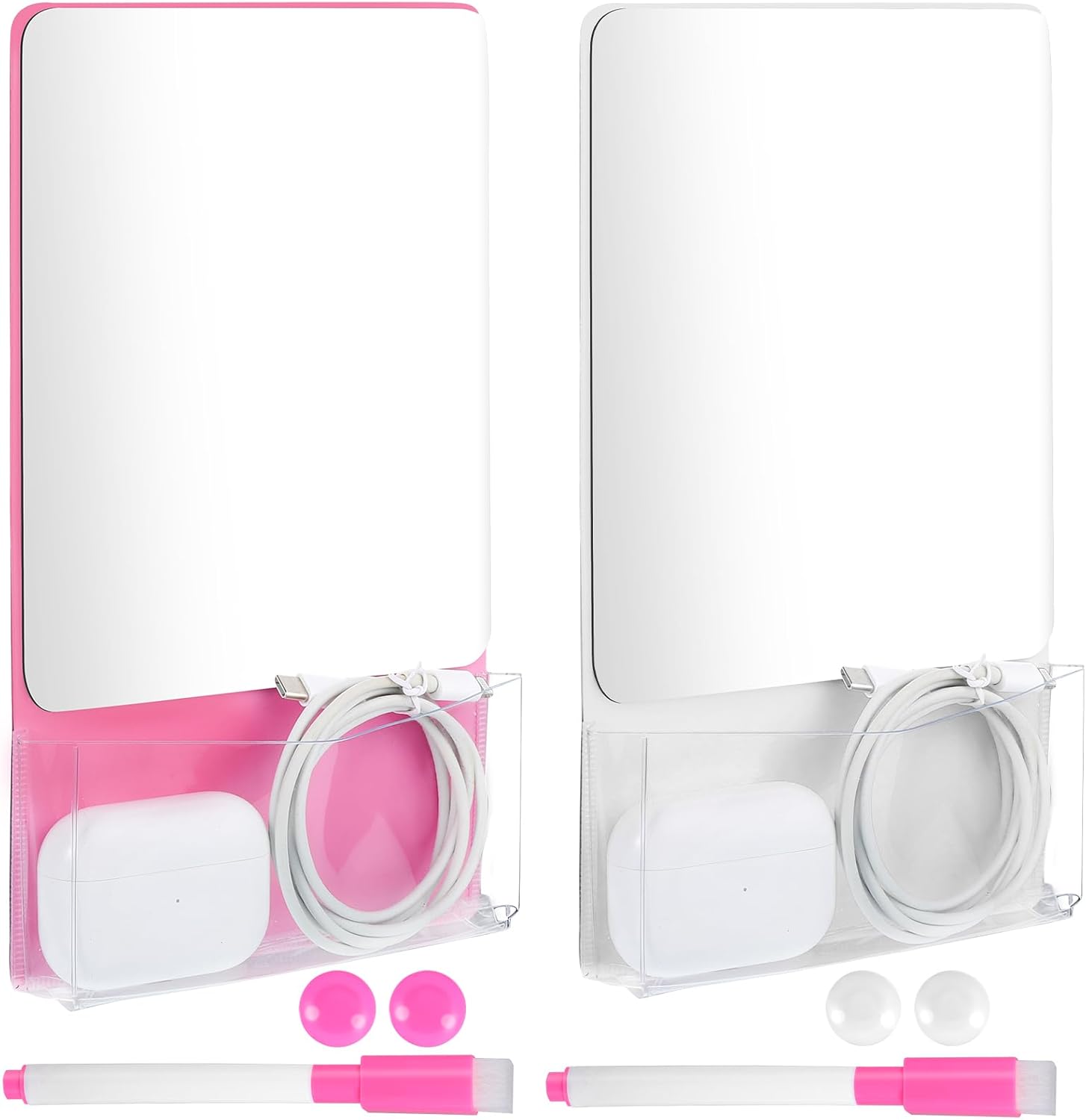 Amazon.com: 2 Pack Locker Accessories for Girls, Magnetic Locker Mirror ...