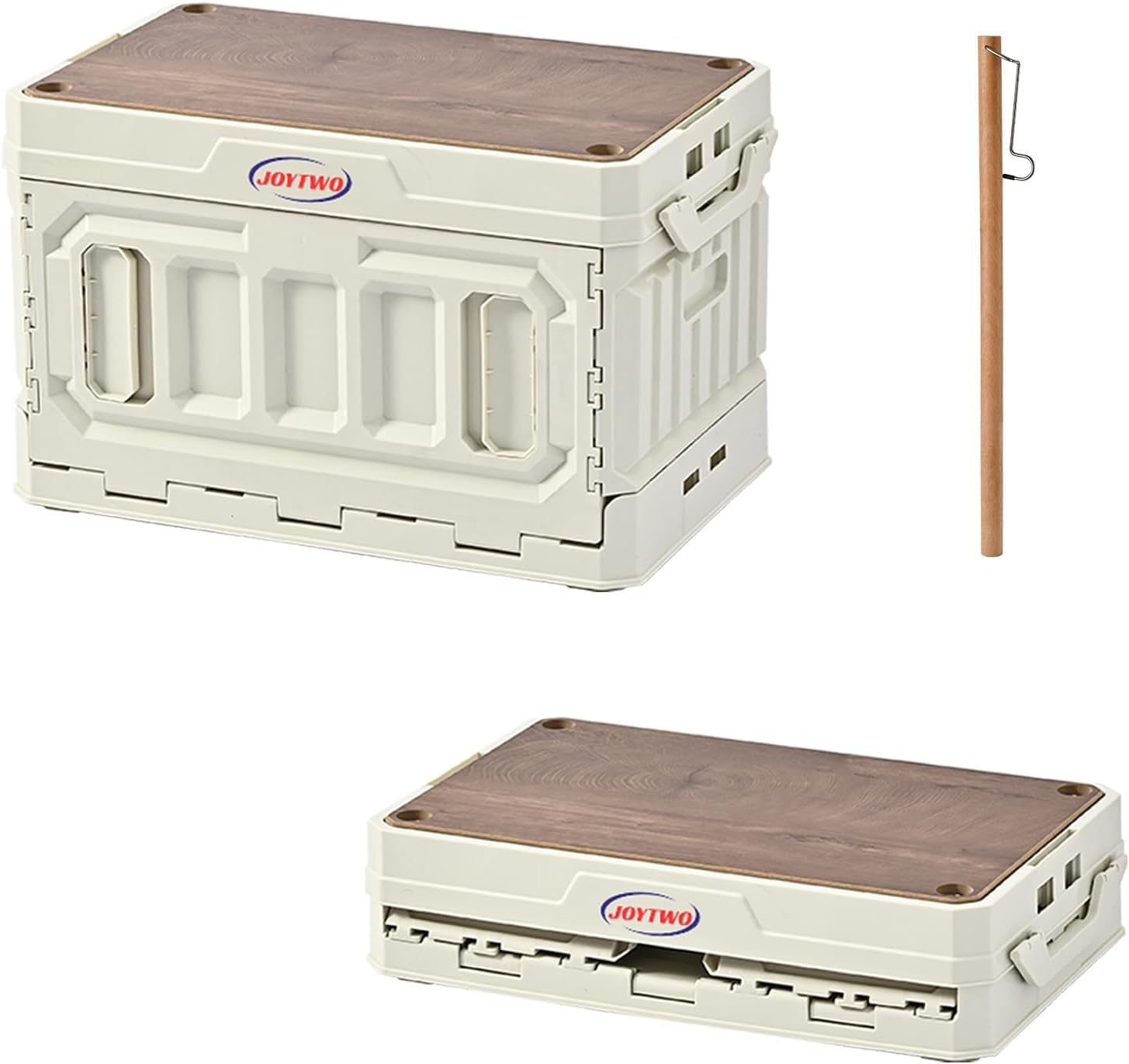 Amazon.com - Joytwo Camping Storage Box Bins with Lids Collapsible and ...