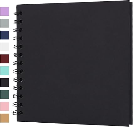 Amazon.com: Scrapbook Album 7x7 Inches 40 Pages Hardcover Kraft Paper ...