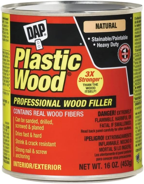 2 PACK DAP Plastic Wood 21506 Wood Filler, Paste, Strong Solvent ...