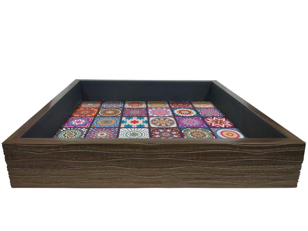 PAPER PLANE DESIGN Premium Square Serving Trays for Dinning Table, Home ...