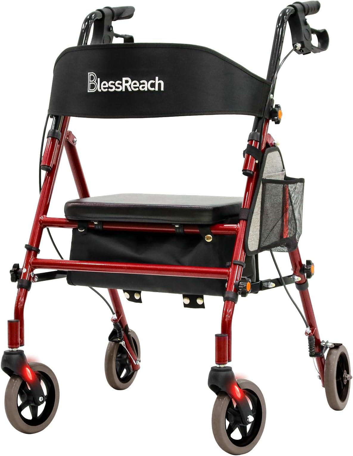 Amazon.com: Rollator Walker with Seat and Chair for Inside Shower with ...