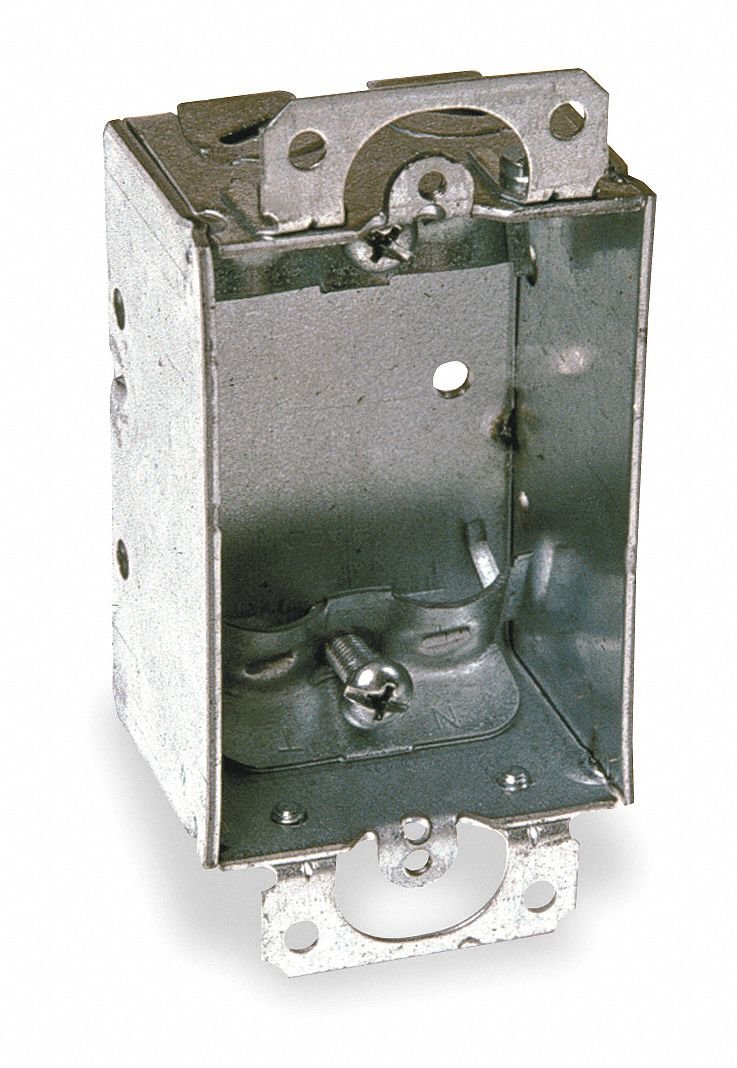 RACO Electrical Box, Galvanized Zinc, 1-1/2" Nominal Depth, 2" Nominal ...