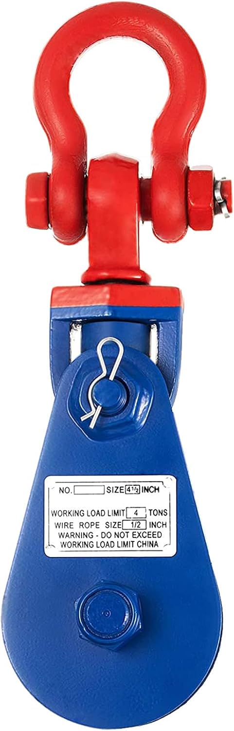 Amazon.com: ONDIAN CHUNCIN - 2Ton Snatch Block with Swivel Shackle ...