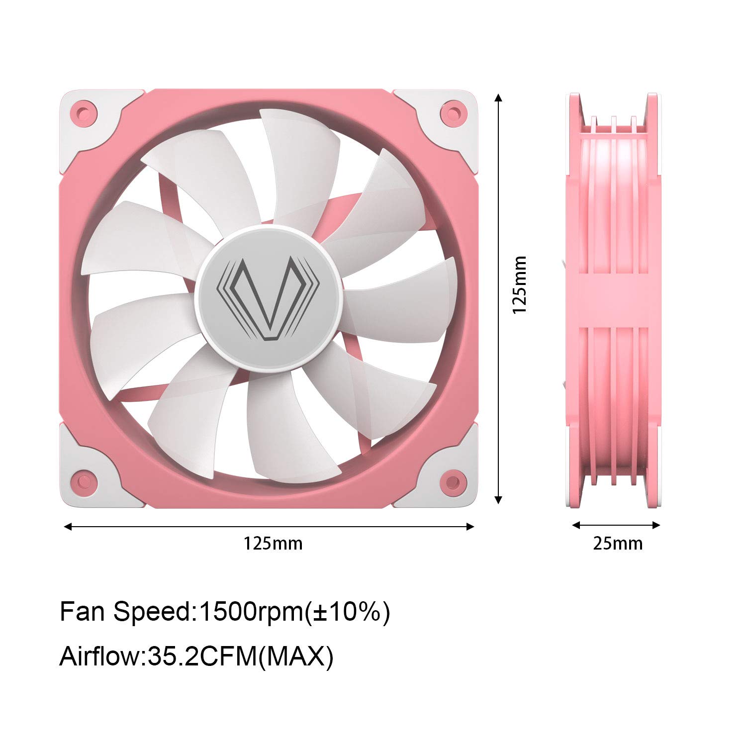 Snapklik.com : Vetroo Sakura Pink Frame 120mm ARGB LED Case Cooling Fan ...