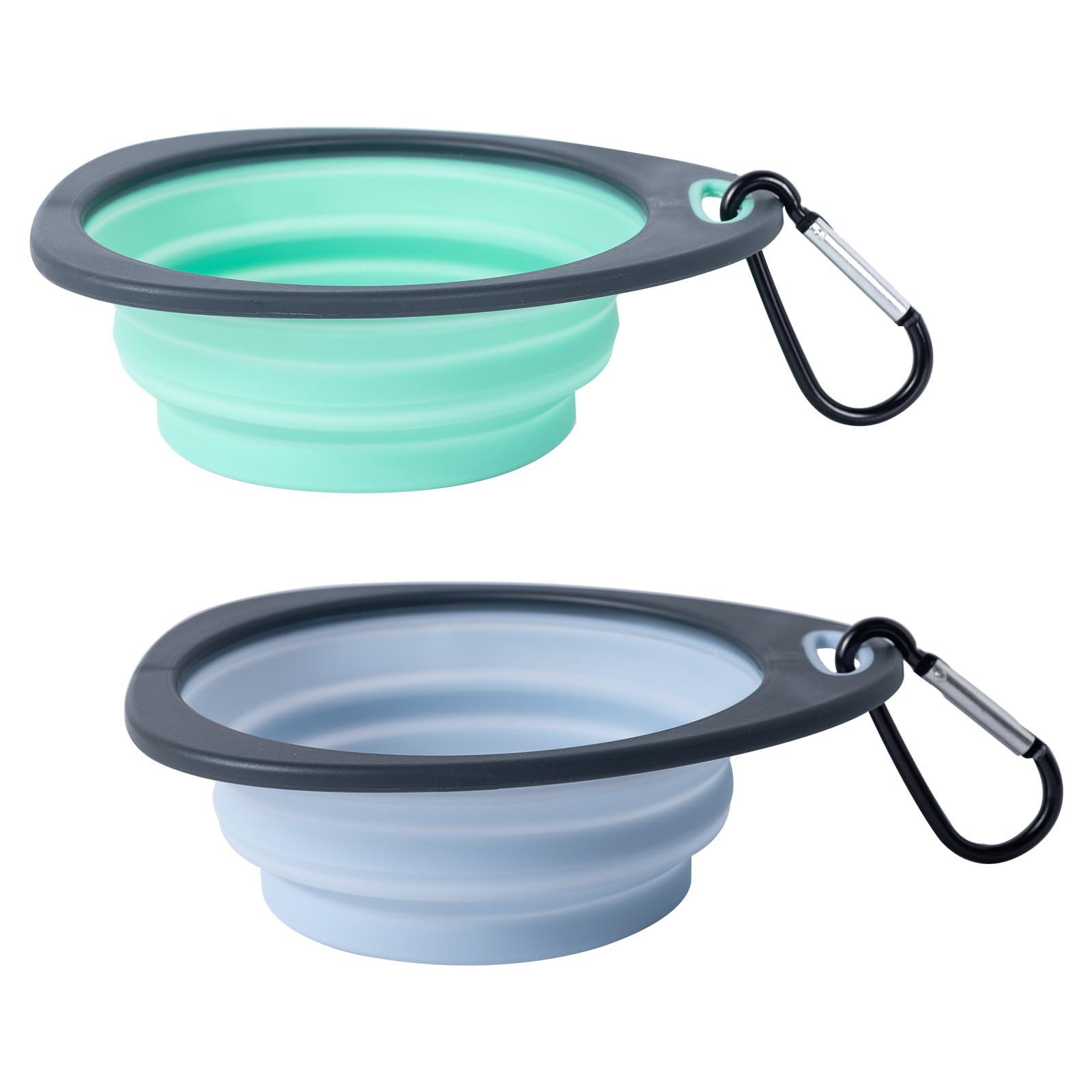 Pet Supplies : Collapsible Dog Bowls One Piece Molded Rim Dog Travel ...