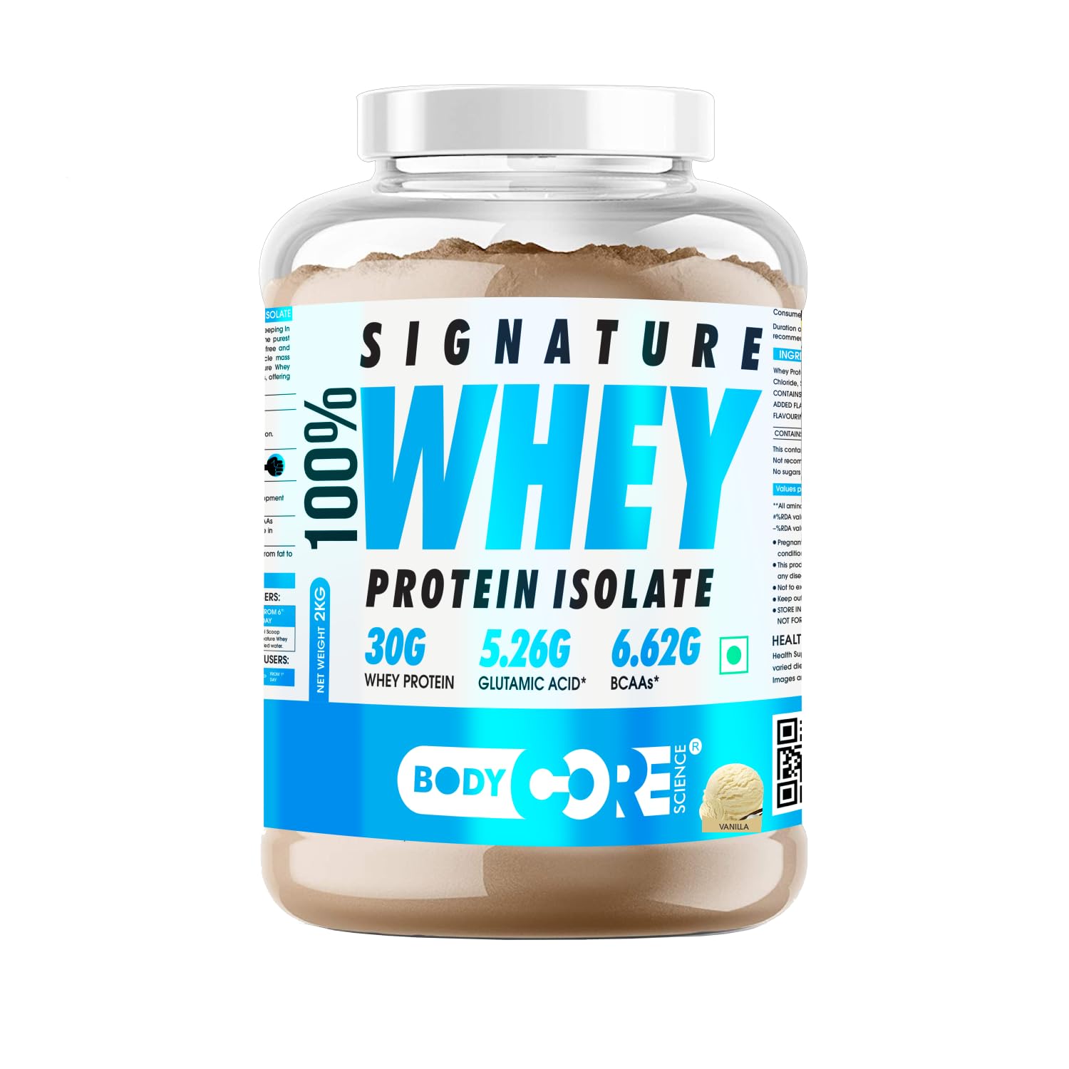 Body Core Science Signature 100% Whey Protein Isolate -2 Kg (Vanilla ...